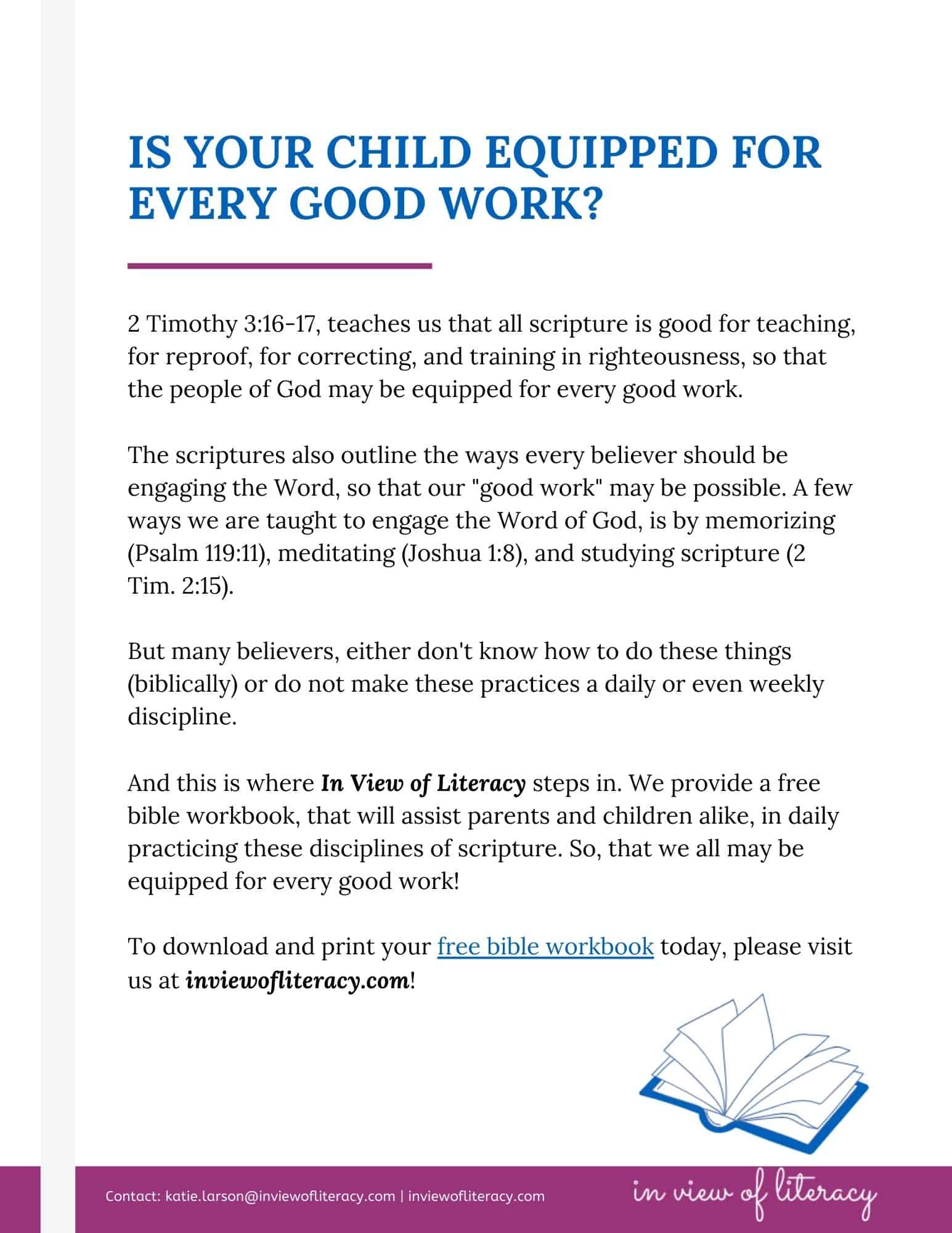 Get Involved - In View of Literacy